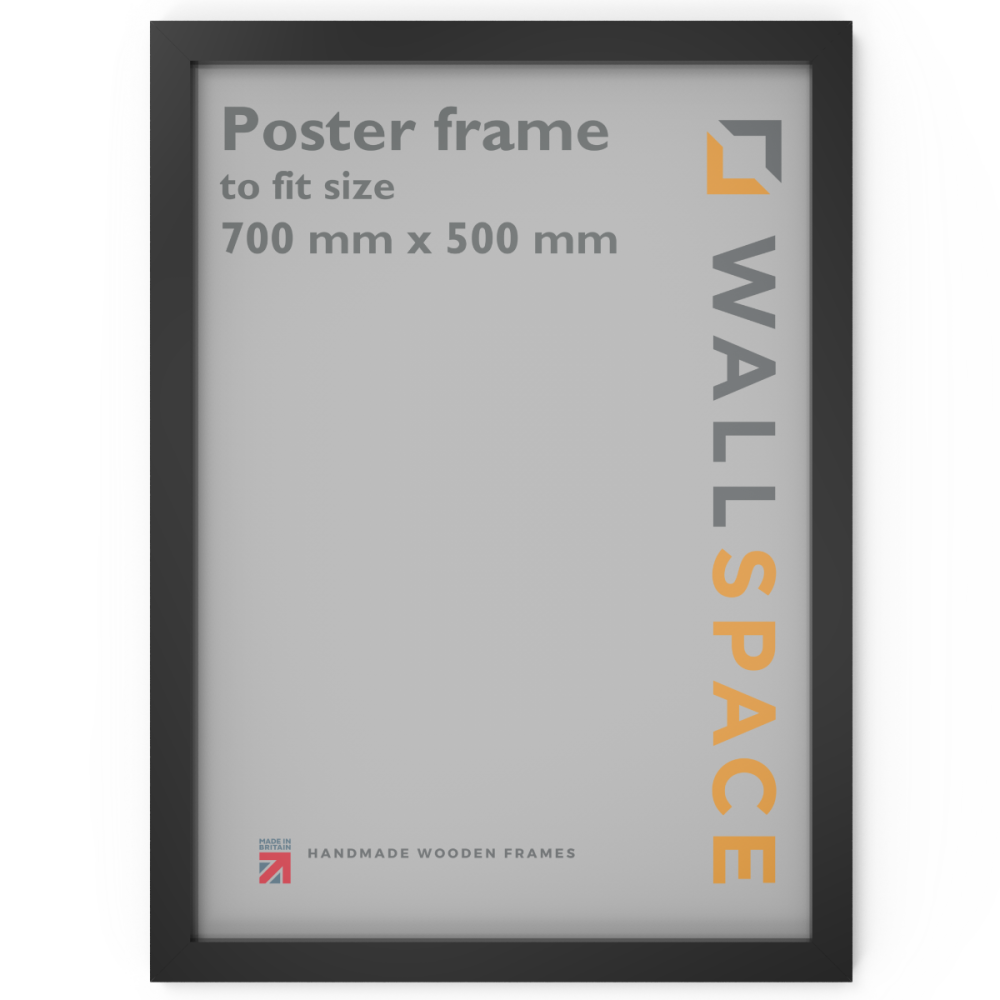 Black Wooden Poster Frame - 500mm x 700mm